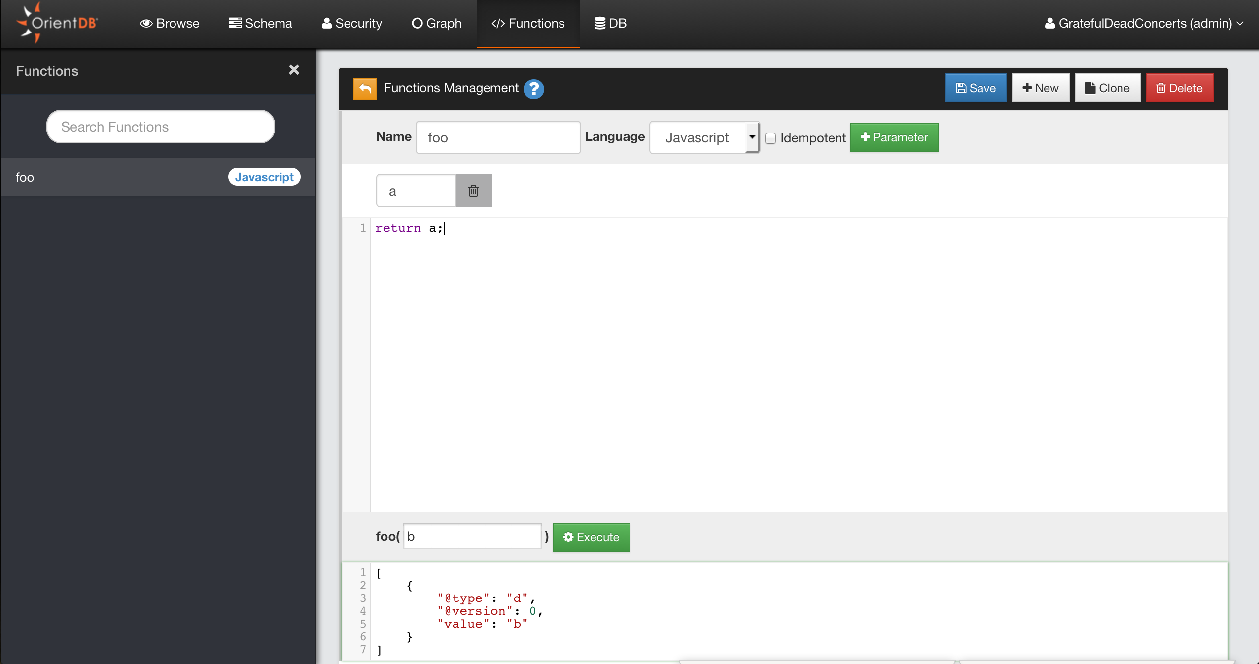 函数 | OrientDB 手册 - 版本 2.1.x