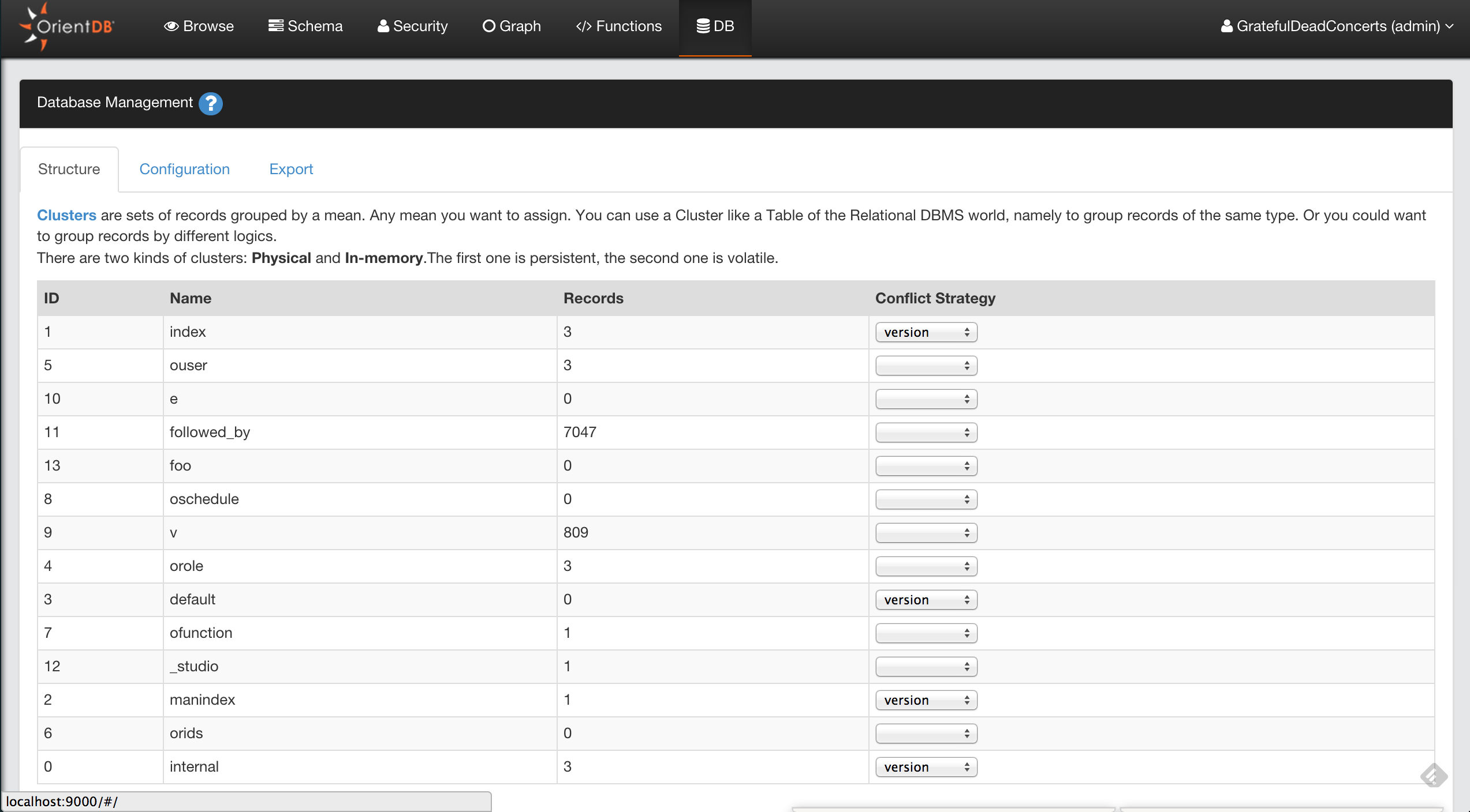 数据库管理 | OrientDB 手册 - 版本 2.1.x